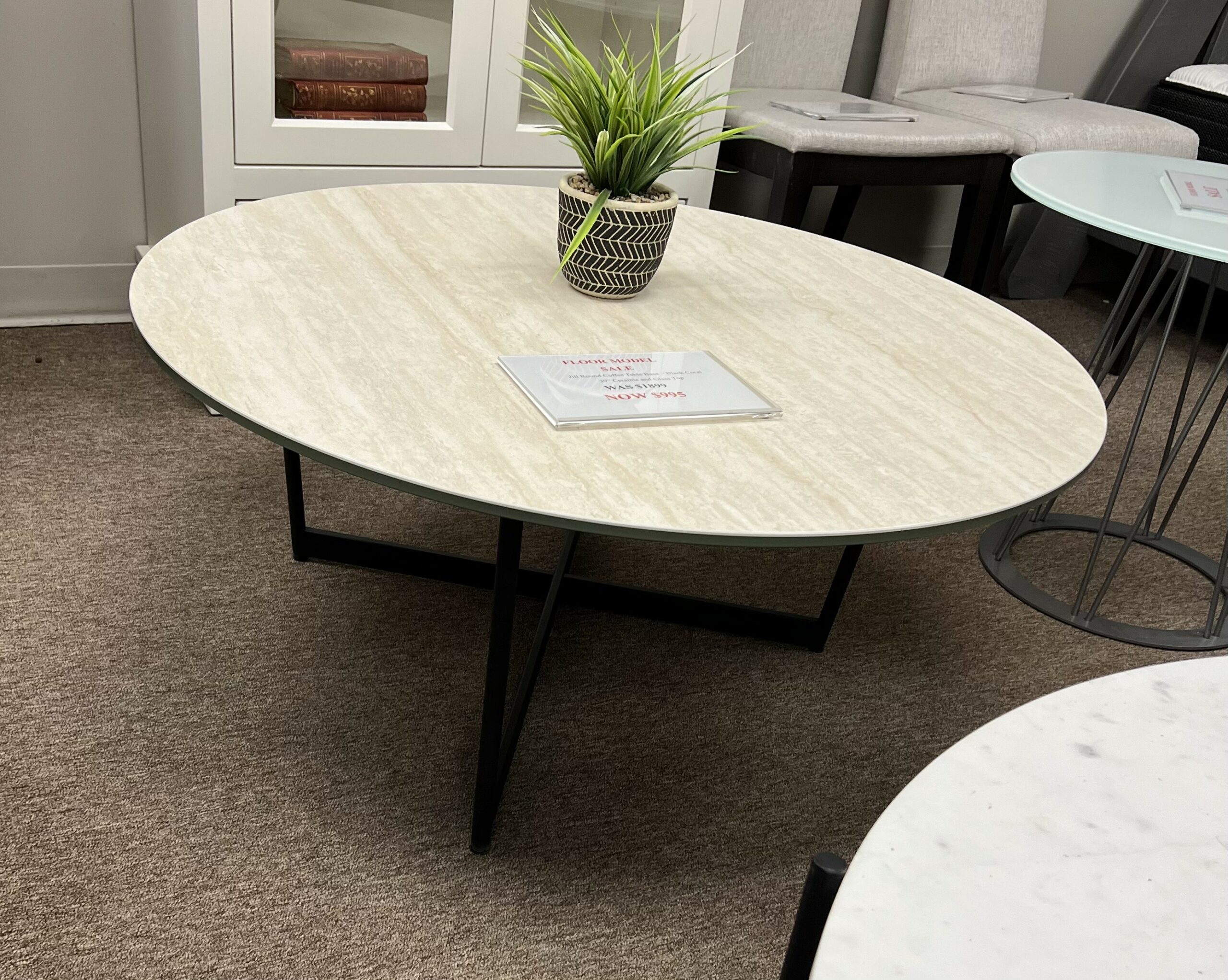 Amisco Jill coffee table 39″ round - Mcleary’s Canadian Made Quality ...